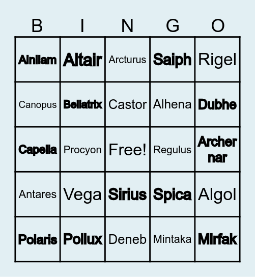 YGCXII CAMP Bingo Card