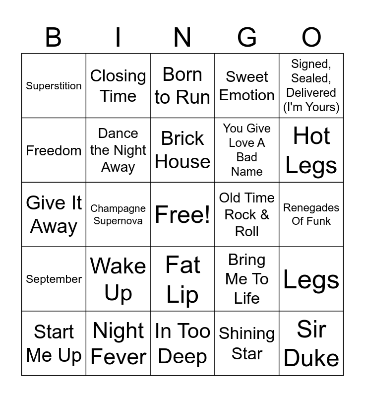 37MB MIX HITS ROUND 4 Bingo Card