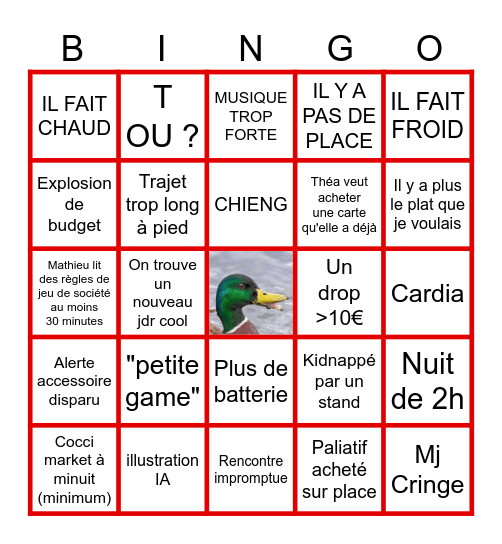 OCTOGONE 2025 Bingo Card