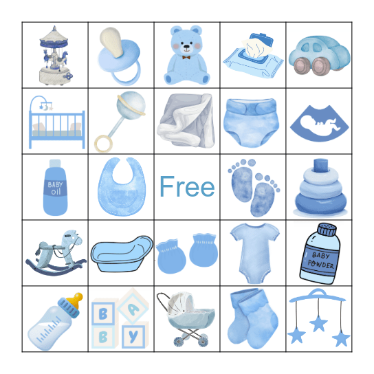 Baby Bingo Card