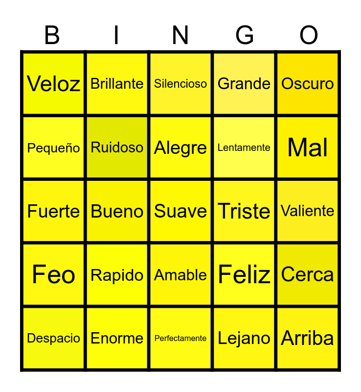 Unidos por la diversión Bingo Card