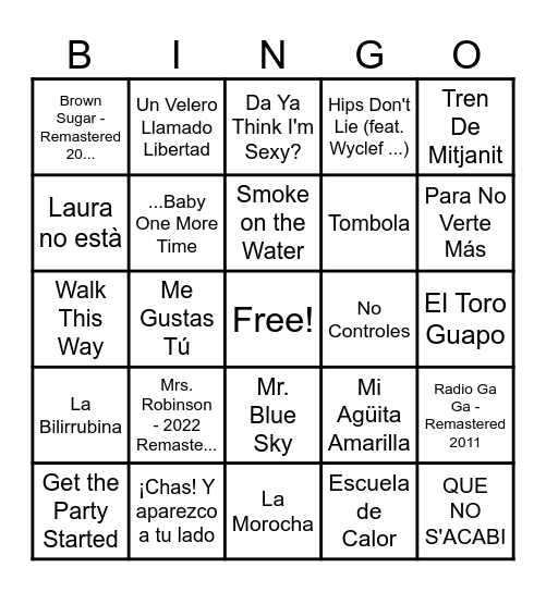 Bingo Octubre Bingo Card