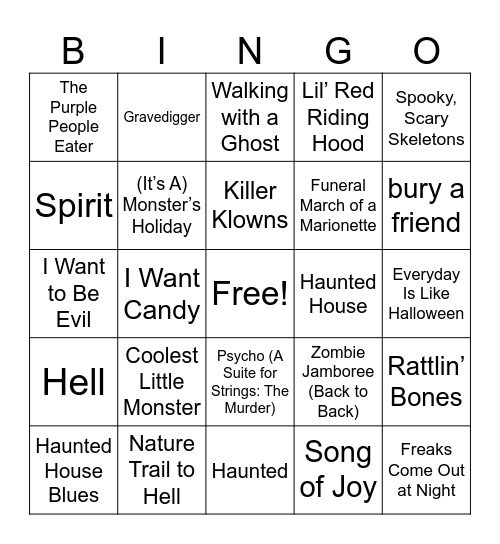 39MB HALLOWEEN ROUND 3 Bingo Card