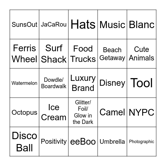Orange County, CA Puzzlers - Grid Game 5x5 Bingo Card