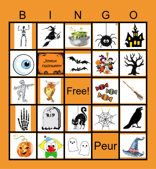 Halloween Bingo Card