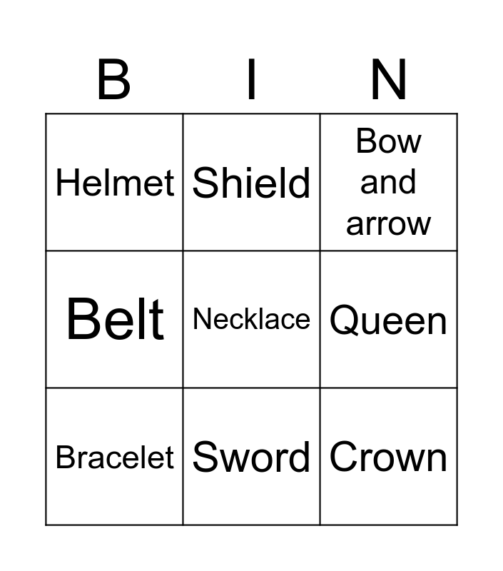UNIT 1 Bingo Card