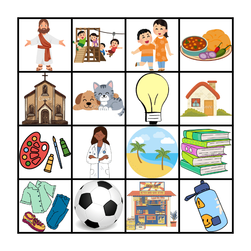 Daily Bread Housie Bingo Card