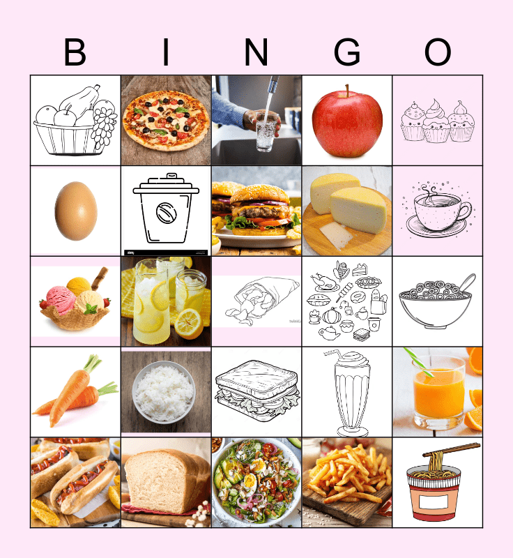 Food Bingo Card