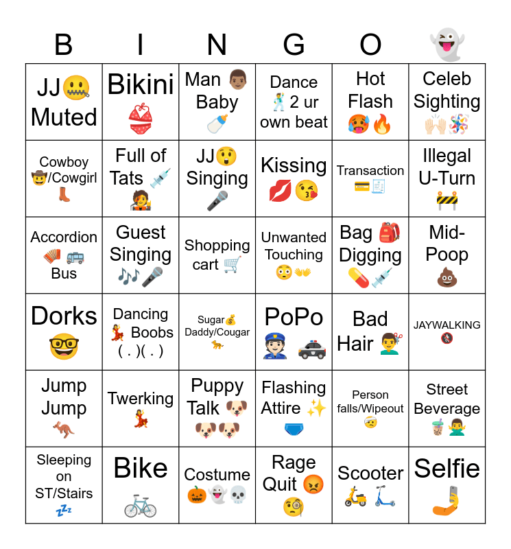 RANDOM 6x6 BINGO Card