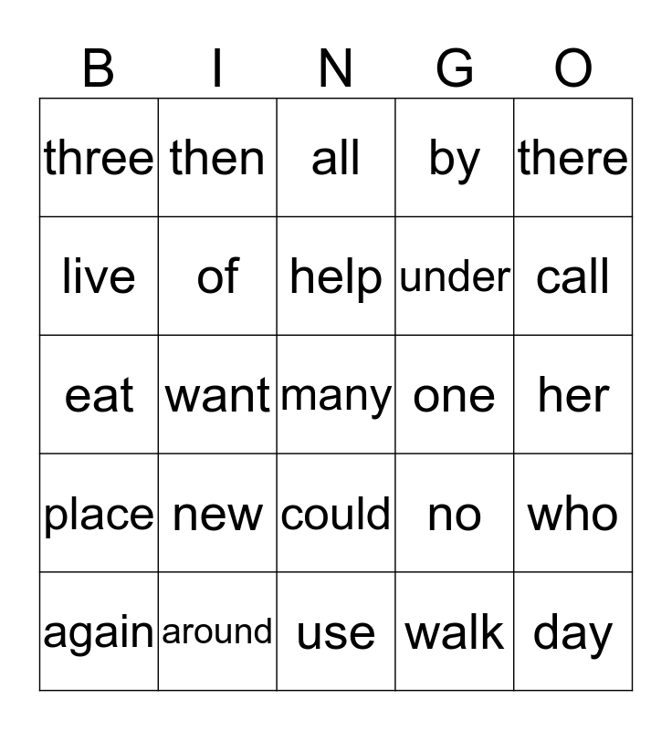 Wonders Unit 2 Spelling Words Bingo Card