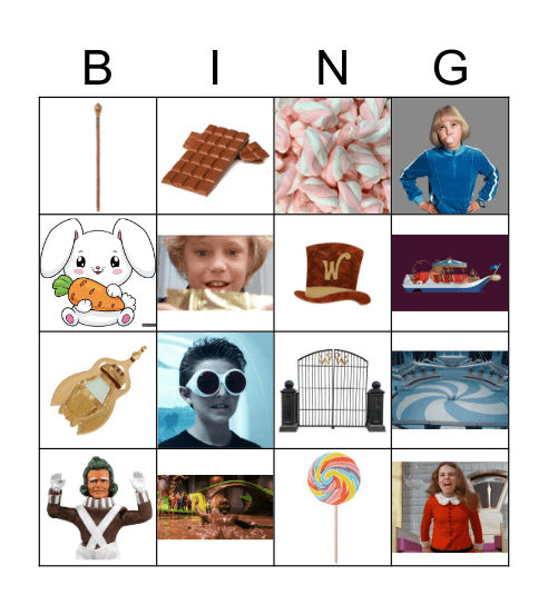Amalia's Chocolate Factory Bingo Card