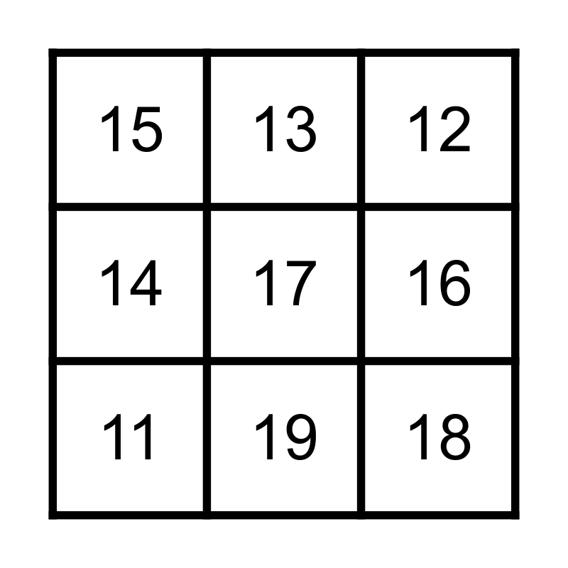 Ten and More BINGO Card