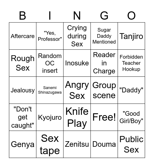 SHAG FEST Bingo Card