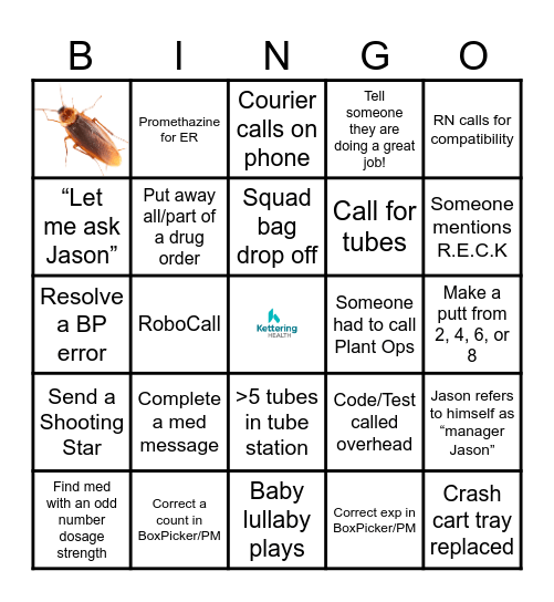 Pharmacy Week 2025 Bingo Card