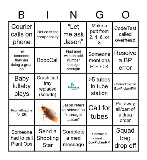 Pharmacy Week 2025 Bingo Card