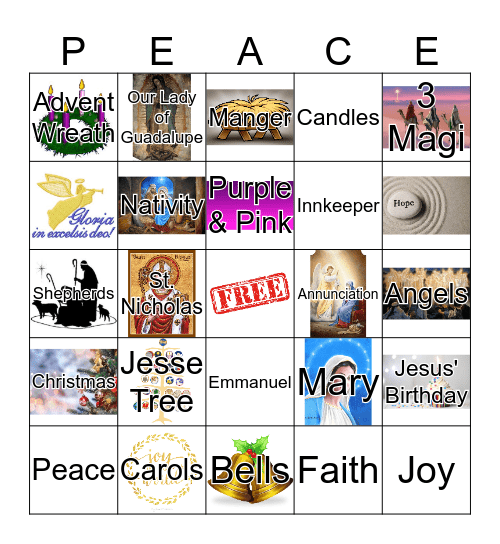 Advent Bingo Card