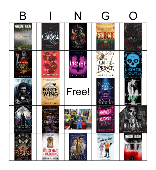 Books Bingo Card