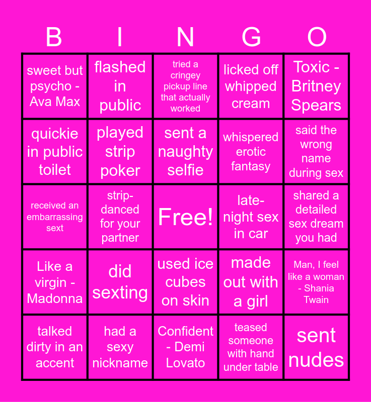 BEDROOM BINGO Card