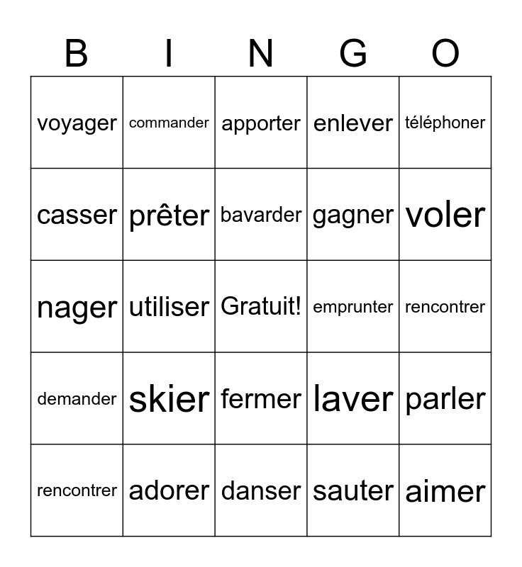 Tina Grasso Bingo Card