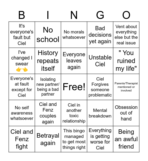 2026 Predictions Bingo Card