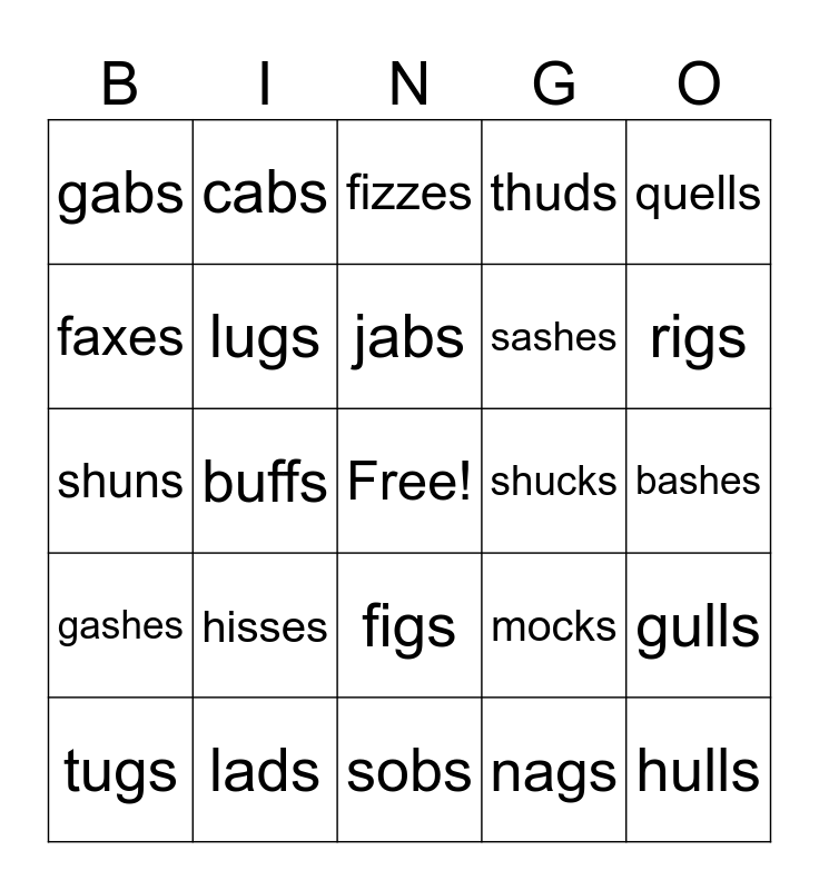 Third Grade Reading Bingo Card
