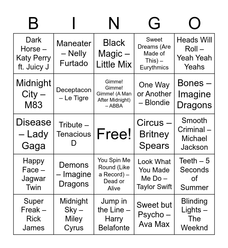 R2D Halloween Bingo Card