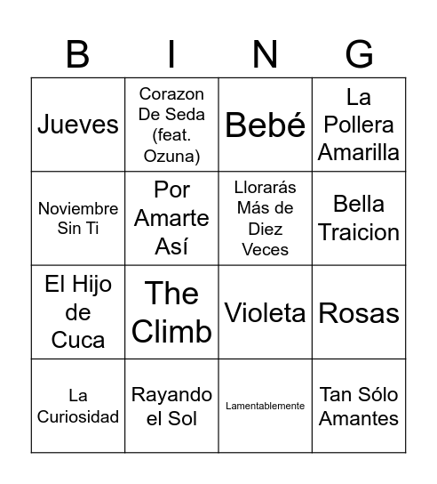 BINGO ANTO 27 Bingo Card