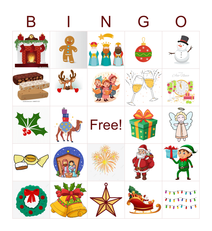 BINGO DE NAVIDAD Bingo Card