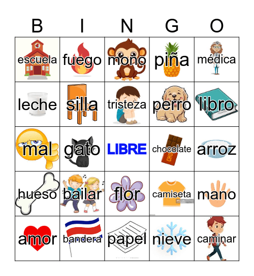 Costa Rica! Bingo Card
