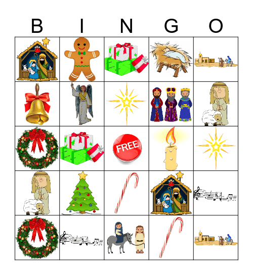 Nativity Bingo Card