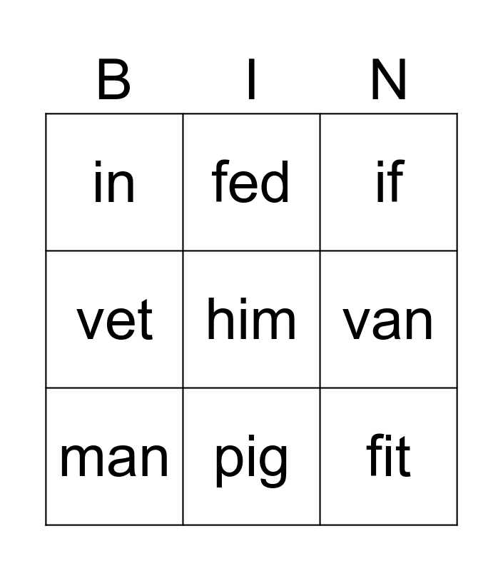 CKLA Unit 5 Lesson 1 Bingo Card
