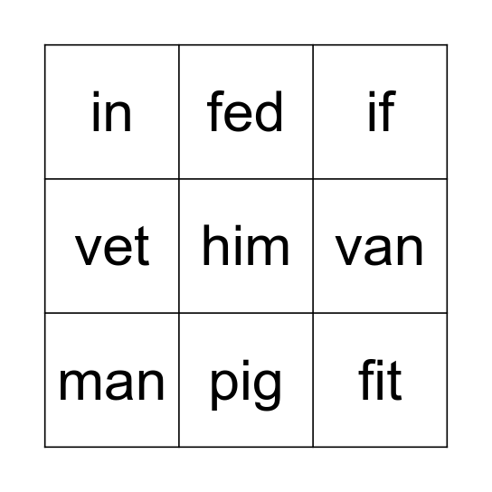 CKLA Unit 5 Lesson 1 Bingo Card