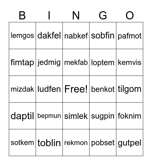 vccv-nonsense-words-bingo-card