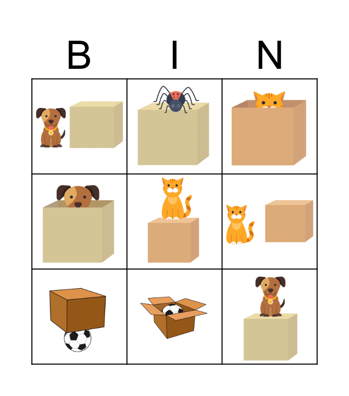 On in under next to Bingo Card