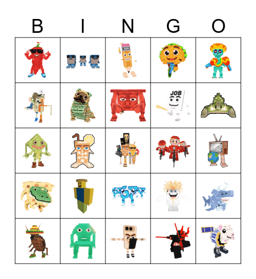 Steal a brainrot 2 Bingo Card