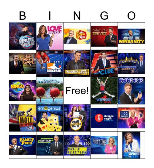 Game Shows Bingo Card