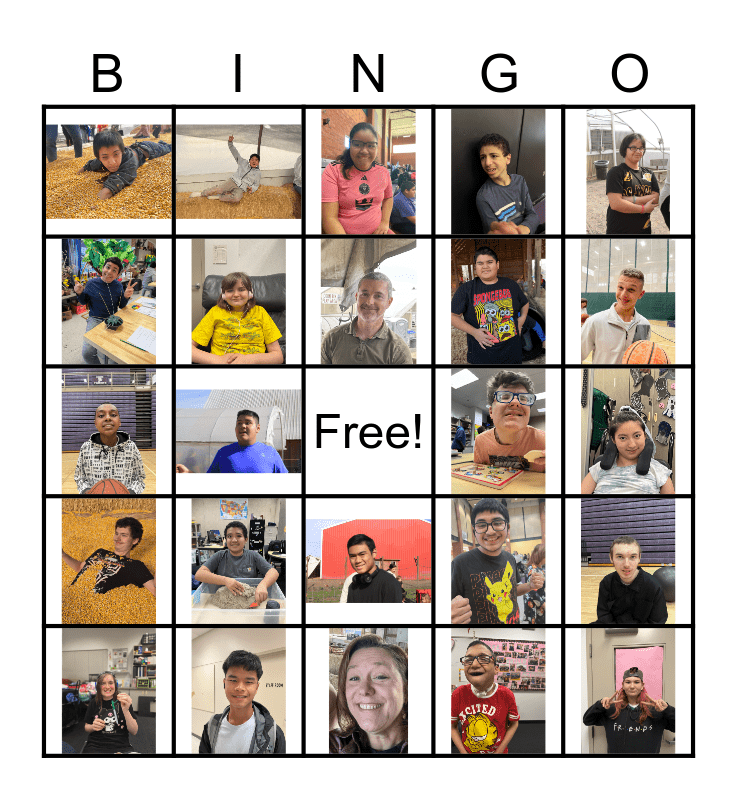 2025 HHS Student Bingo Card