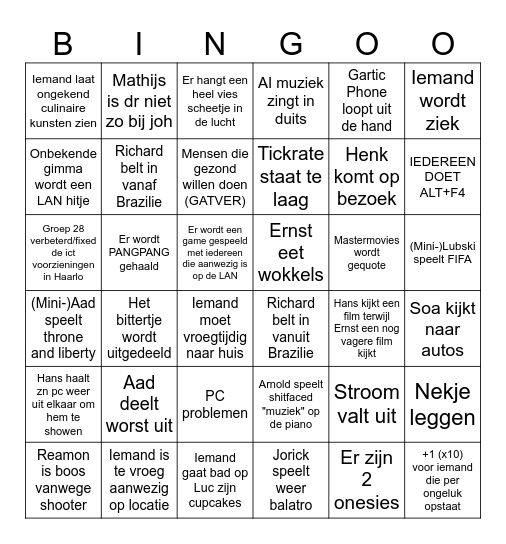 LAN 2026 Bingo Card