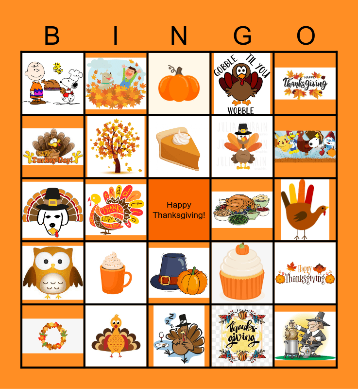 Ingram Micro Thanksgiving Bingo Card