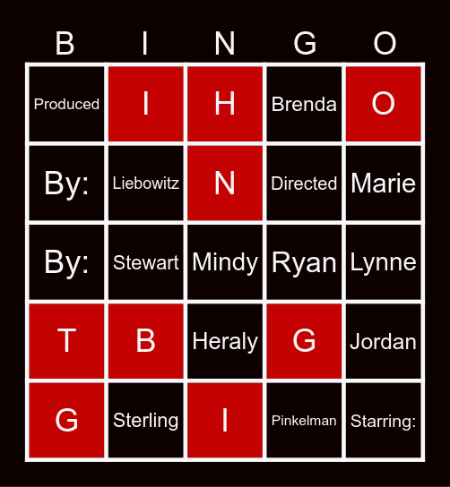 Bingo Night Bingo Card