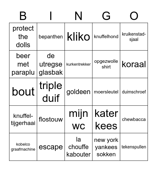 WIMSWIM x KAPITAAL TATTOOBINGO!!1! Bingo Card