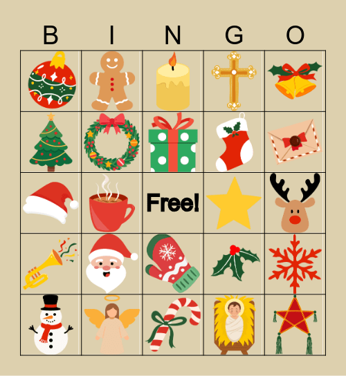 Holly Jolly, Bingo! Bingo Card