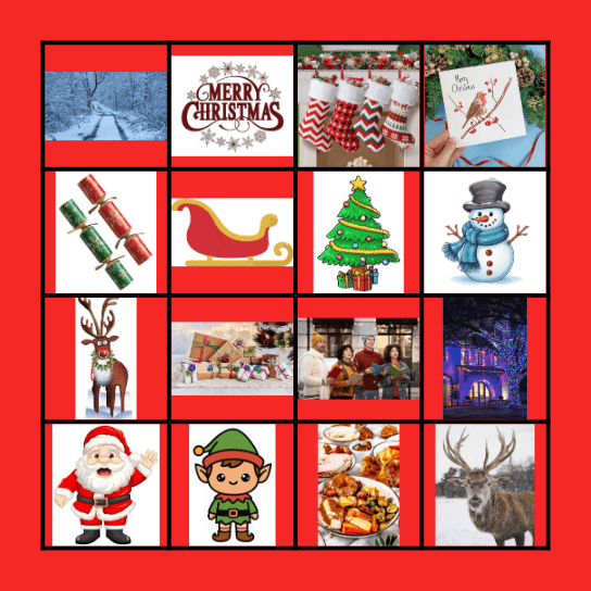 BSL Christmas Bingo Card