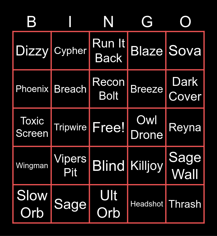 RPC Get an Ace! Bingo Card