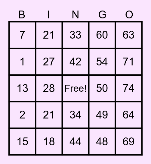 SANTA KRIZZIA BINGO BONANZA Bingo Card
