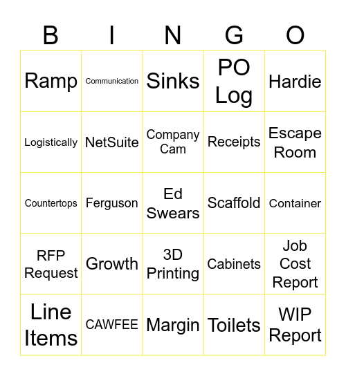 Bingo Card