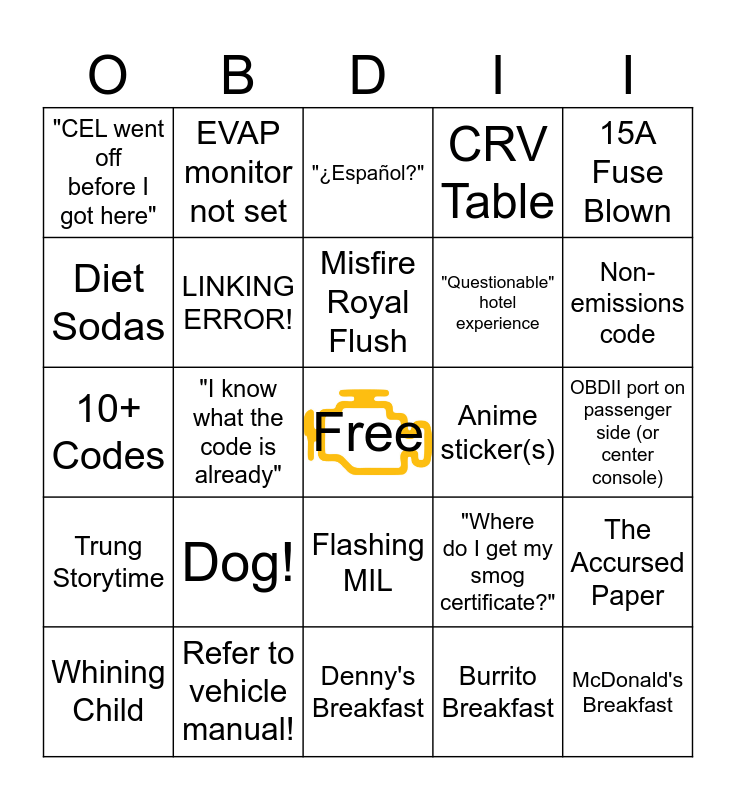 2025 Valley CAN Bingo Card