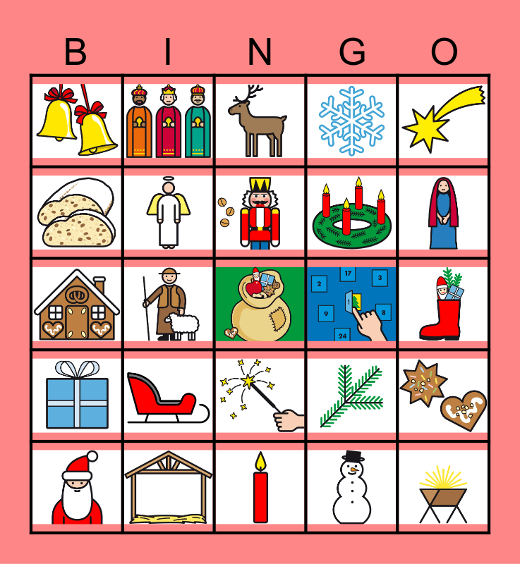 Weihnachten Bingo Card