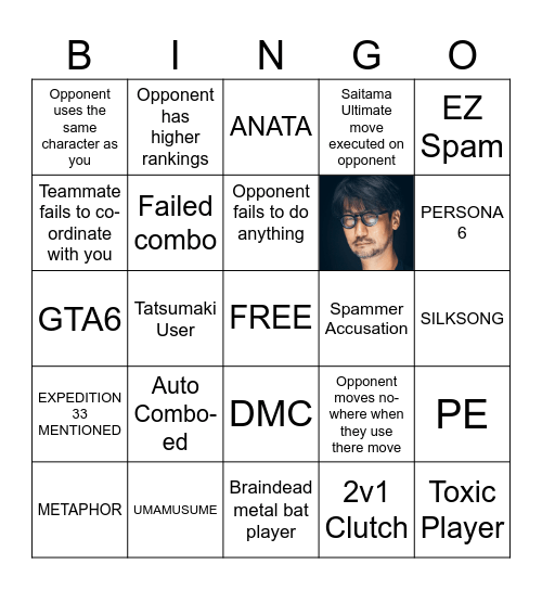 TSB Bingo Board Bingo Card