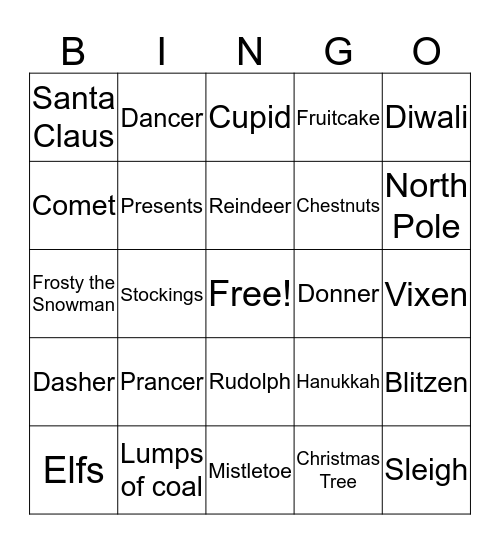 Summer Holiday Bingo! Bingo Card